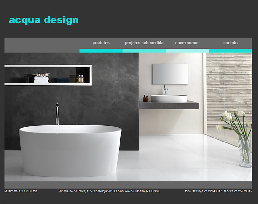 Site Acqua Design no ar! - O Tao do Site